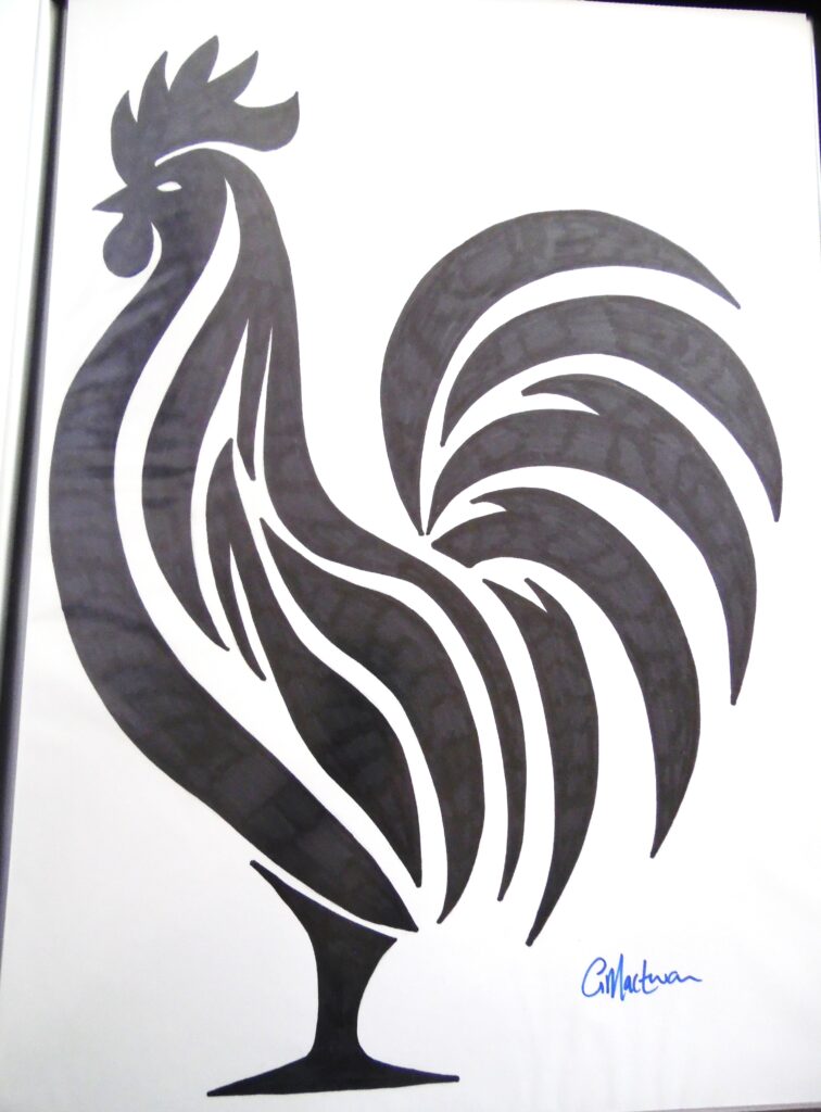 Original drawing of a Cockerel - My Inspirational Art